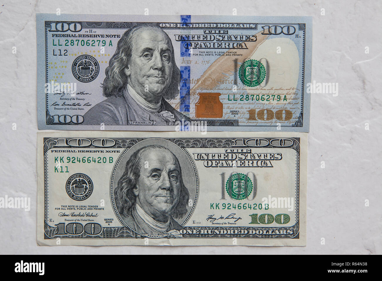 Billete de 100 dólares americano Banque de photographies et d’images à ...