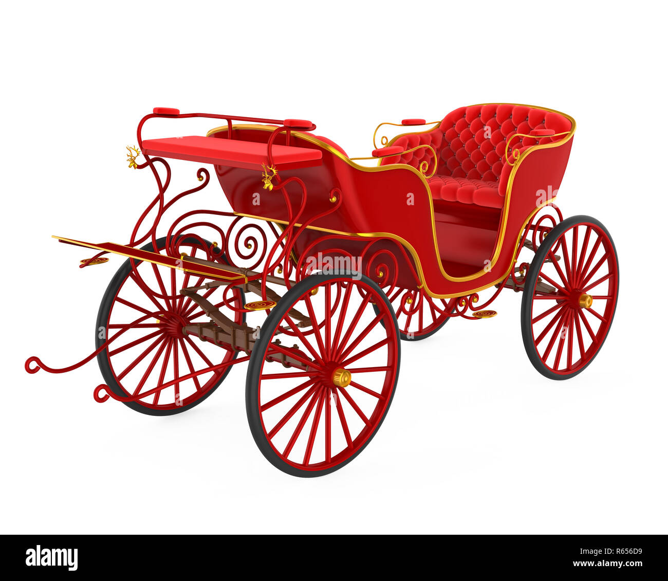 Horse drawn caleche Banque d'images détourées - Alamy