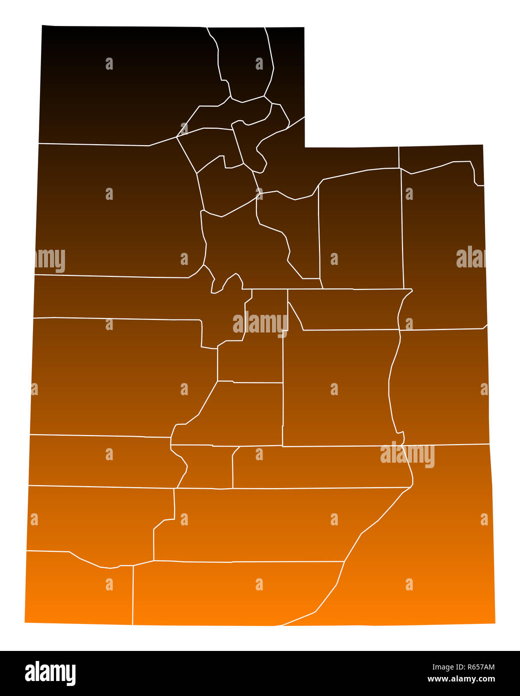 carte de l’utah Photo Stock - Alamy