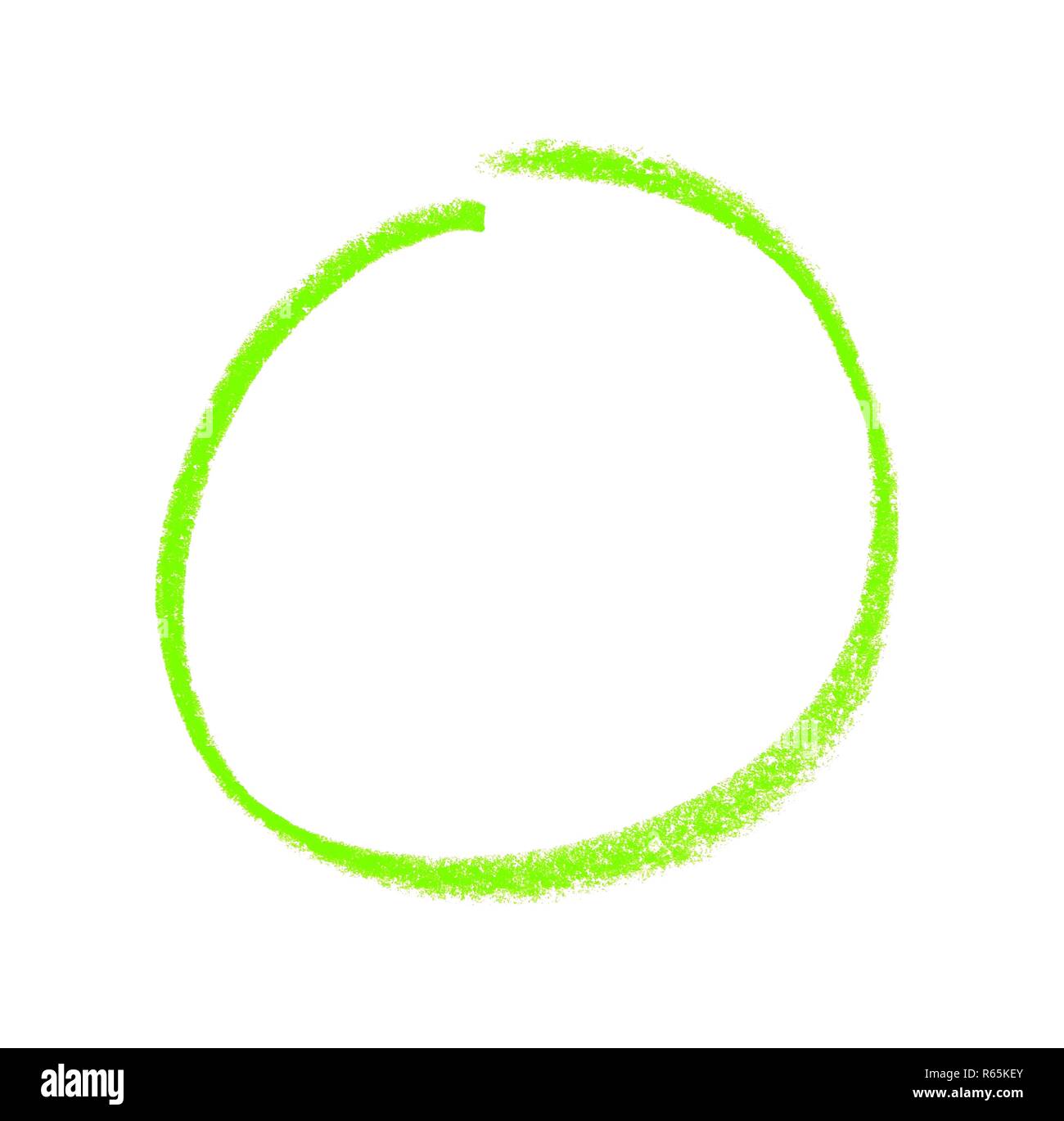 Cercle vert clair peint Photo Stock - Alamy