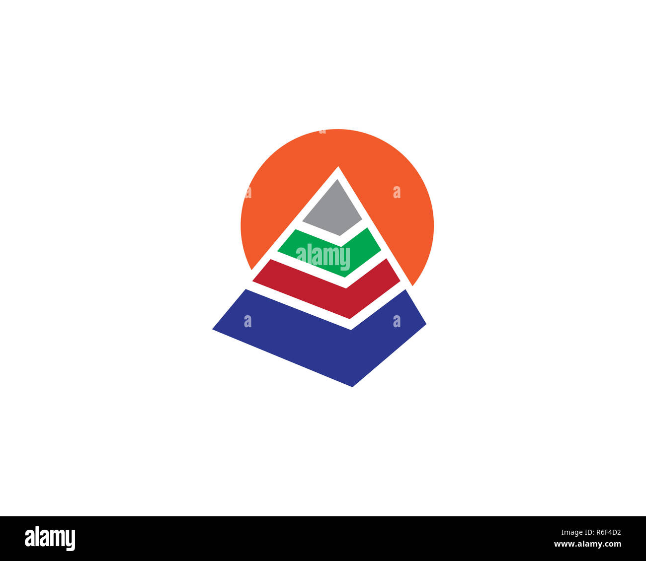 Logo pyramide Banque d'images détourées - Alamy