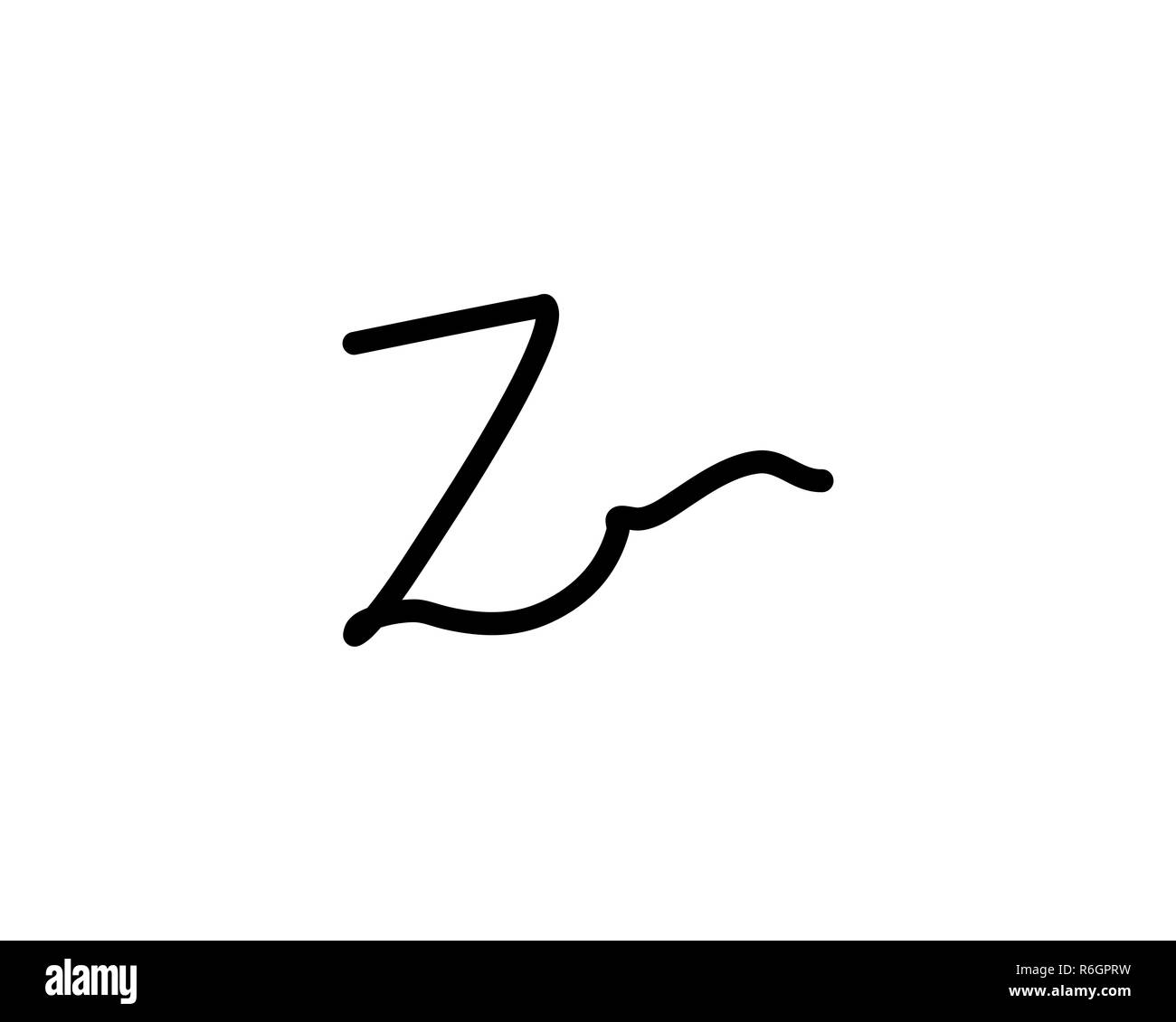 Logo signature z Banque d'images détourées - Alamy