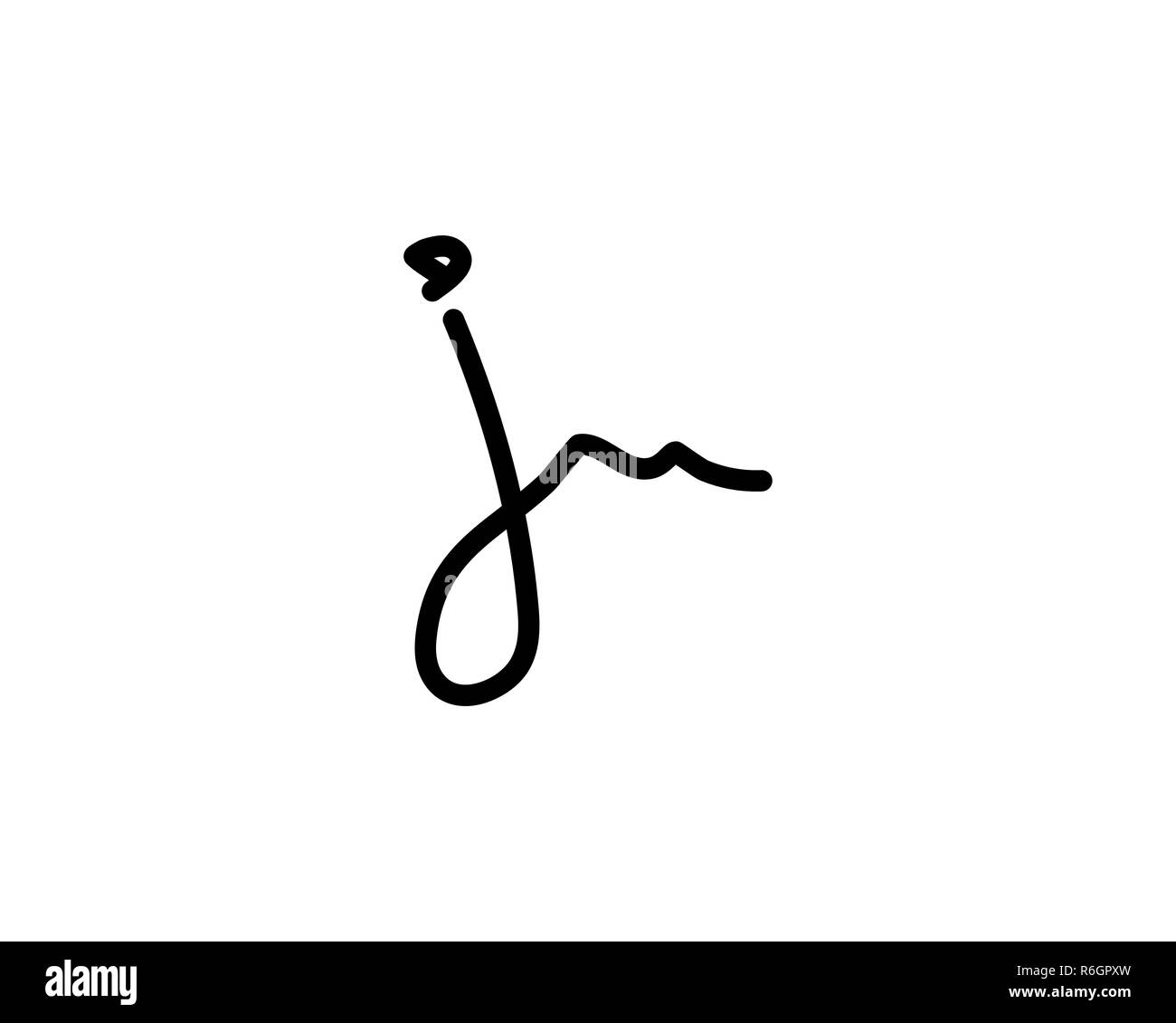 Logo signature j Banque de photographies et d’images à haute résolution ...