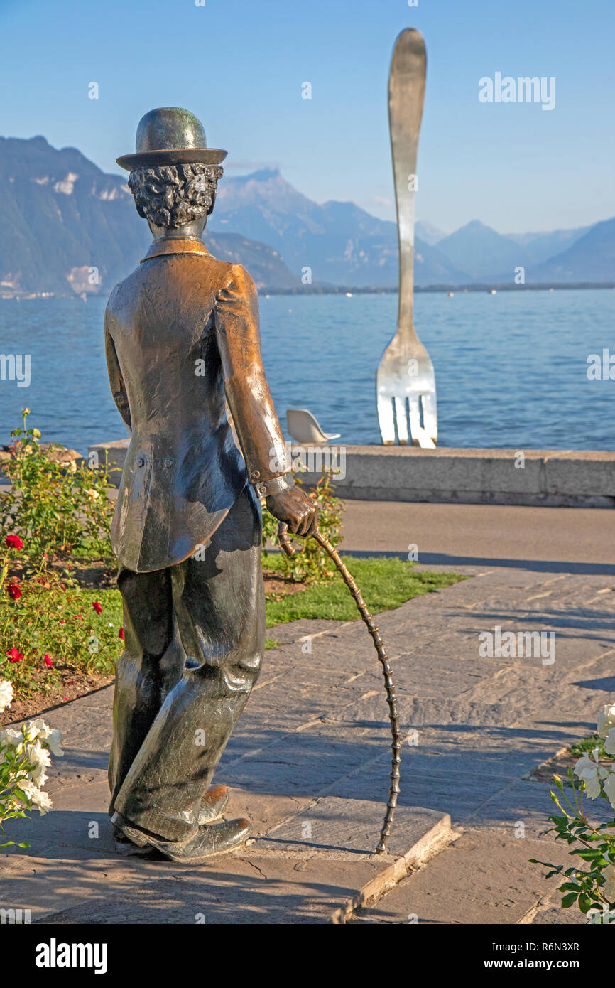 Charlie chaplin statue vevey Banque de photographies et d’images à ...