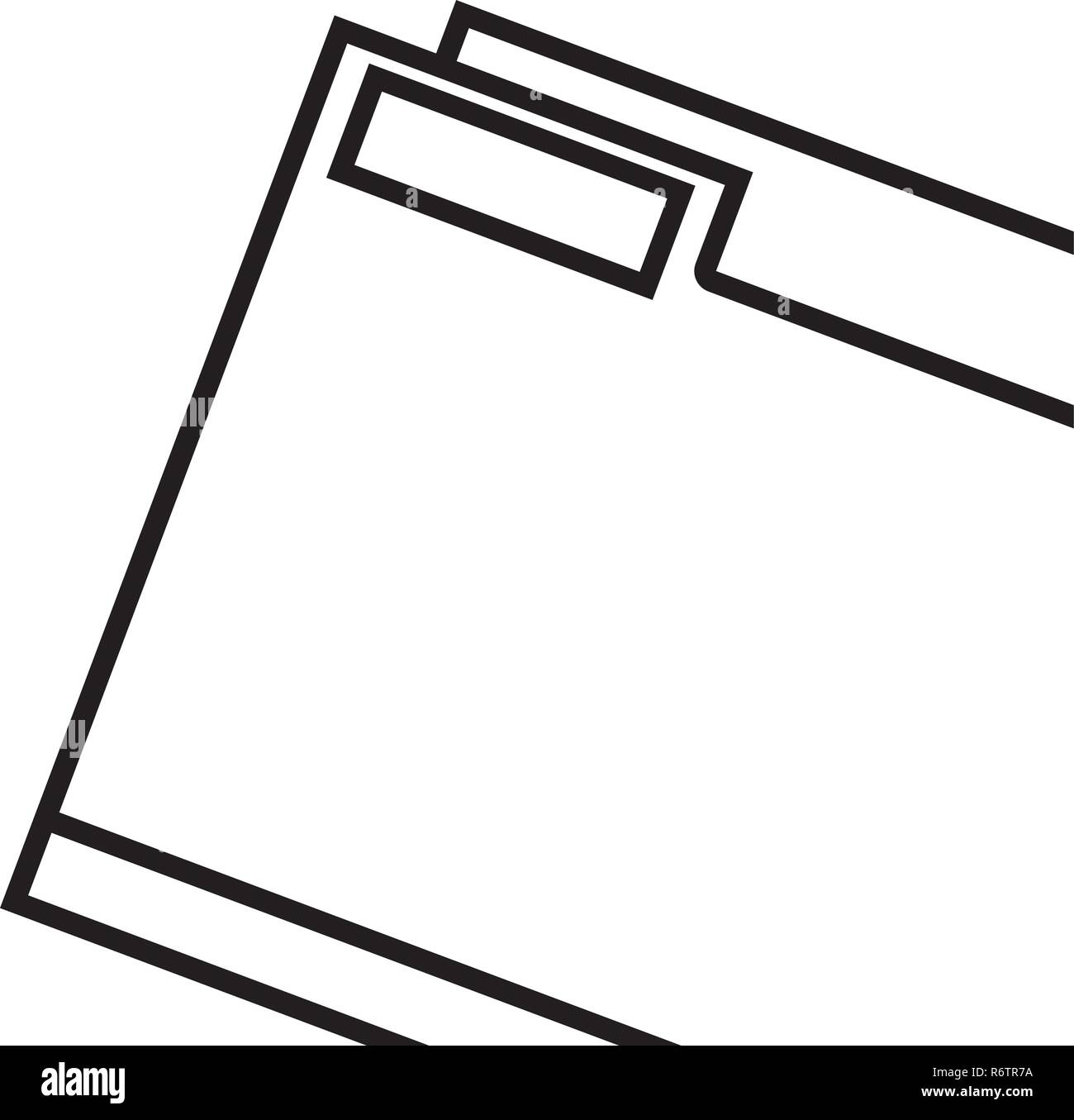 Documents dossier avec cartoon Image Vectorielle Stock - Alamy