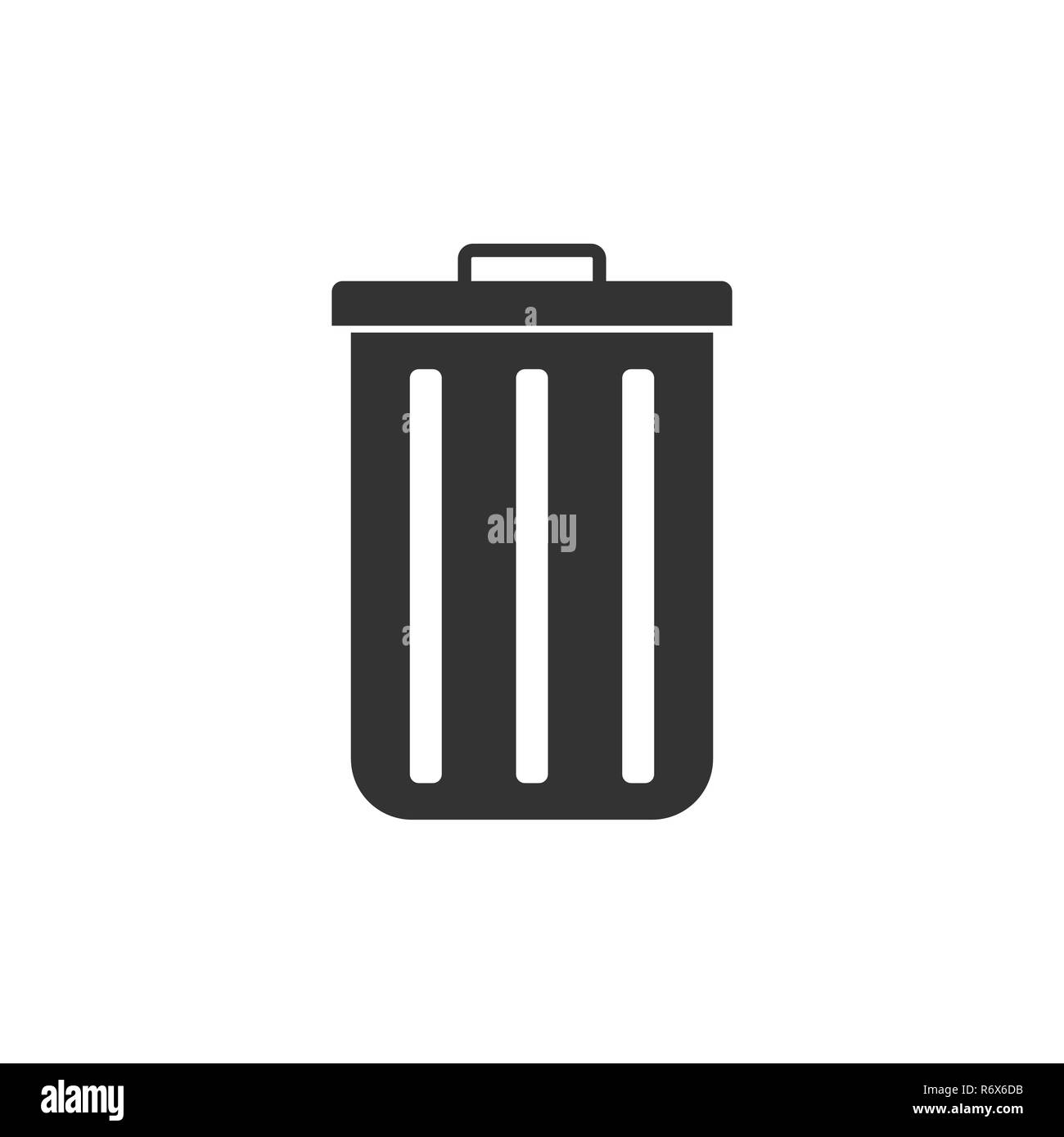 Icône De La Corbeille Banque d'images vectorielles - Alamy