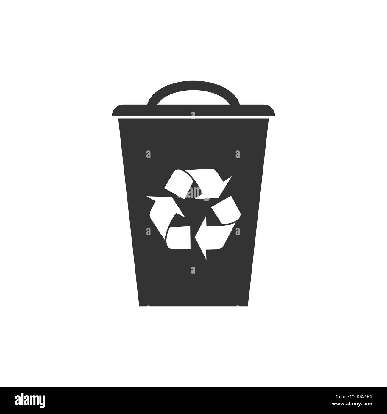 Icône De La Corbeille Banque d'images vectorielles - Alamy