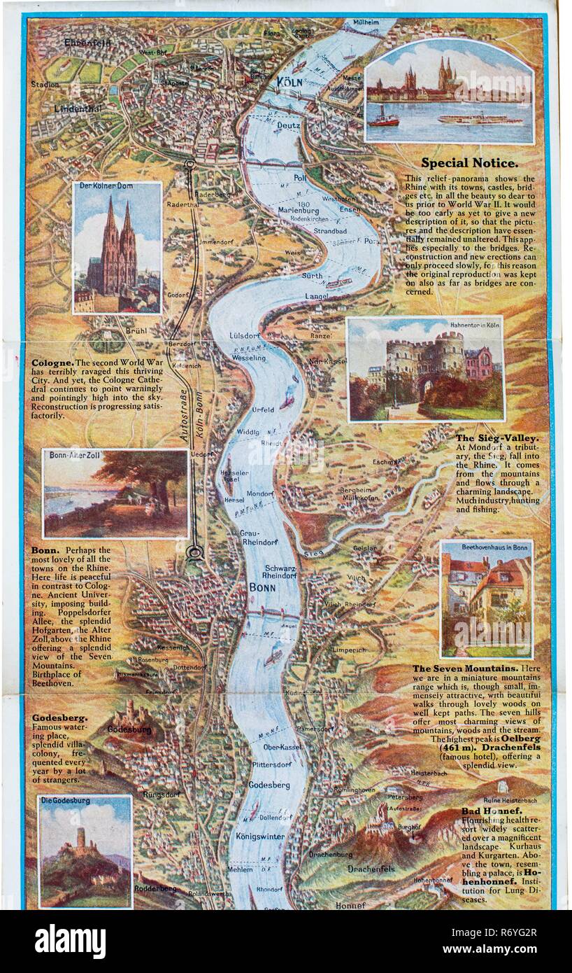 Cologne map Banque de photographies et d’images à haute résolution - Alamy