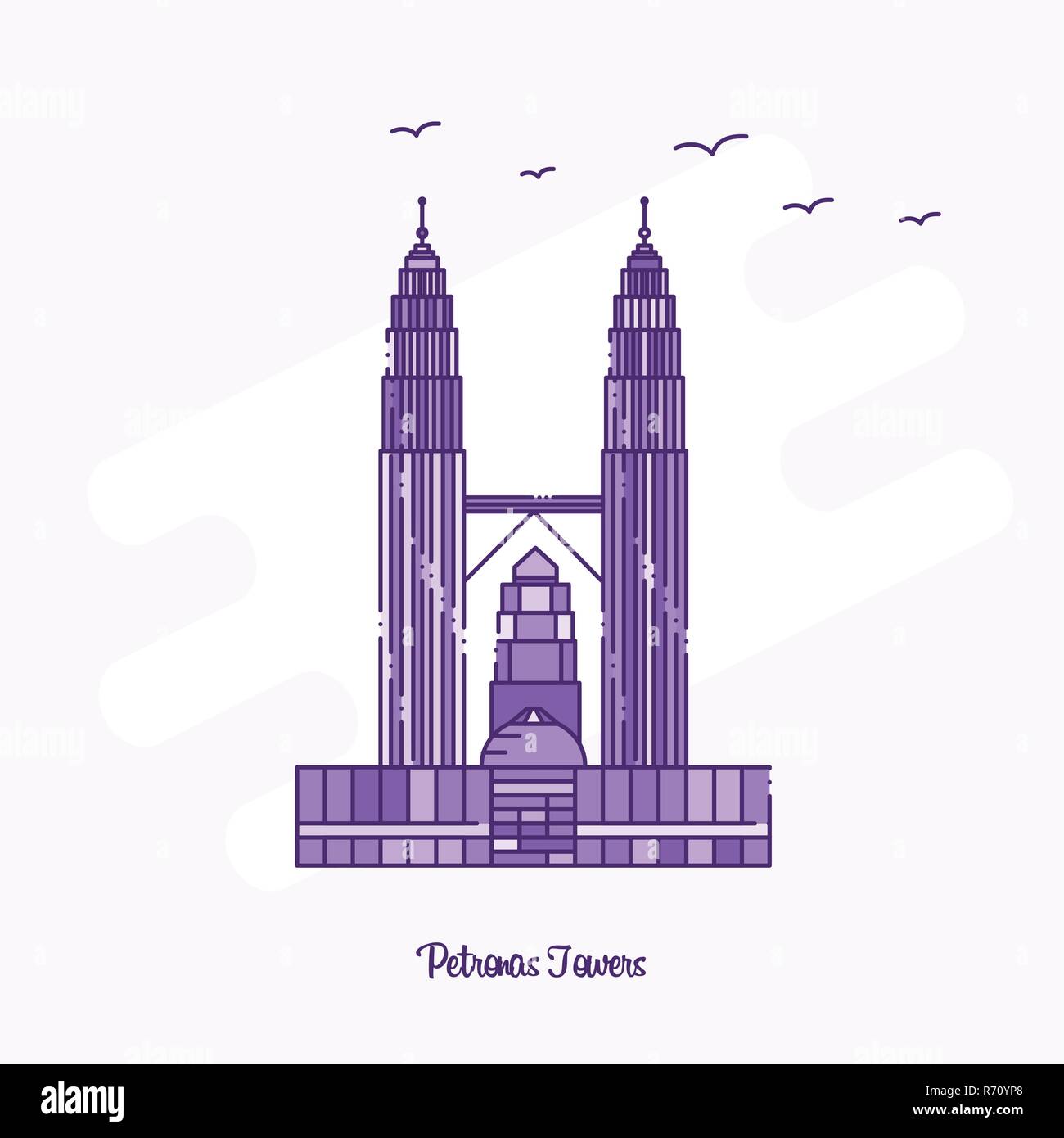 Pont ciel de tours jumelles petronas Banque d'images détourées - Alamy