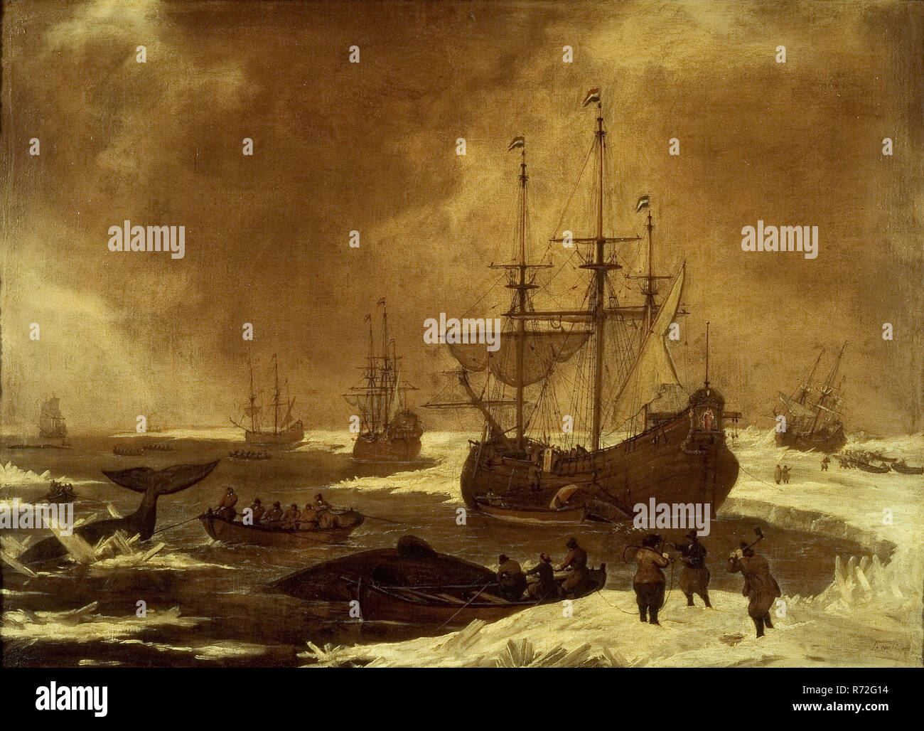 Lieve Verschuier Rotterdam, la baleine de Whaler, peinture matériel ...