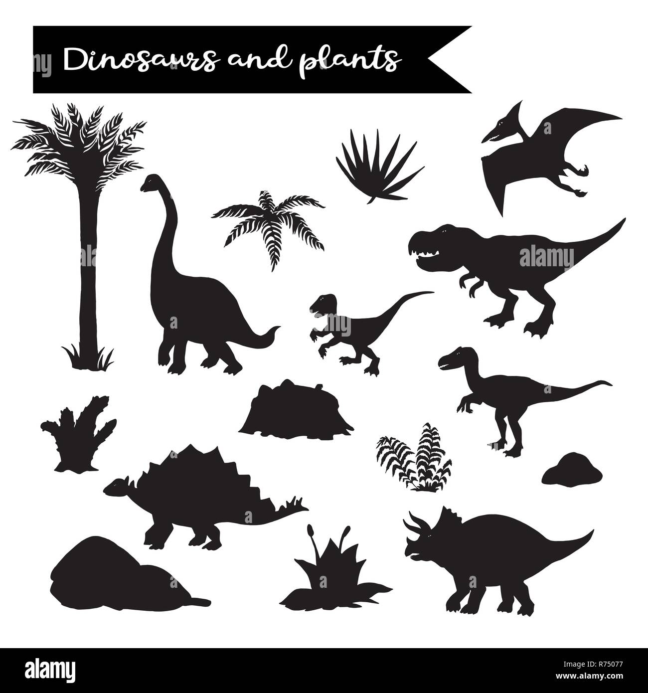 Diplodocus dinosaur silhouette Banque de photographies et d’images à haute résolution - Alamy