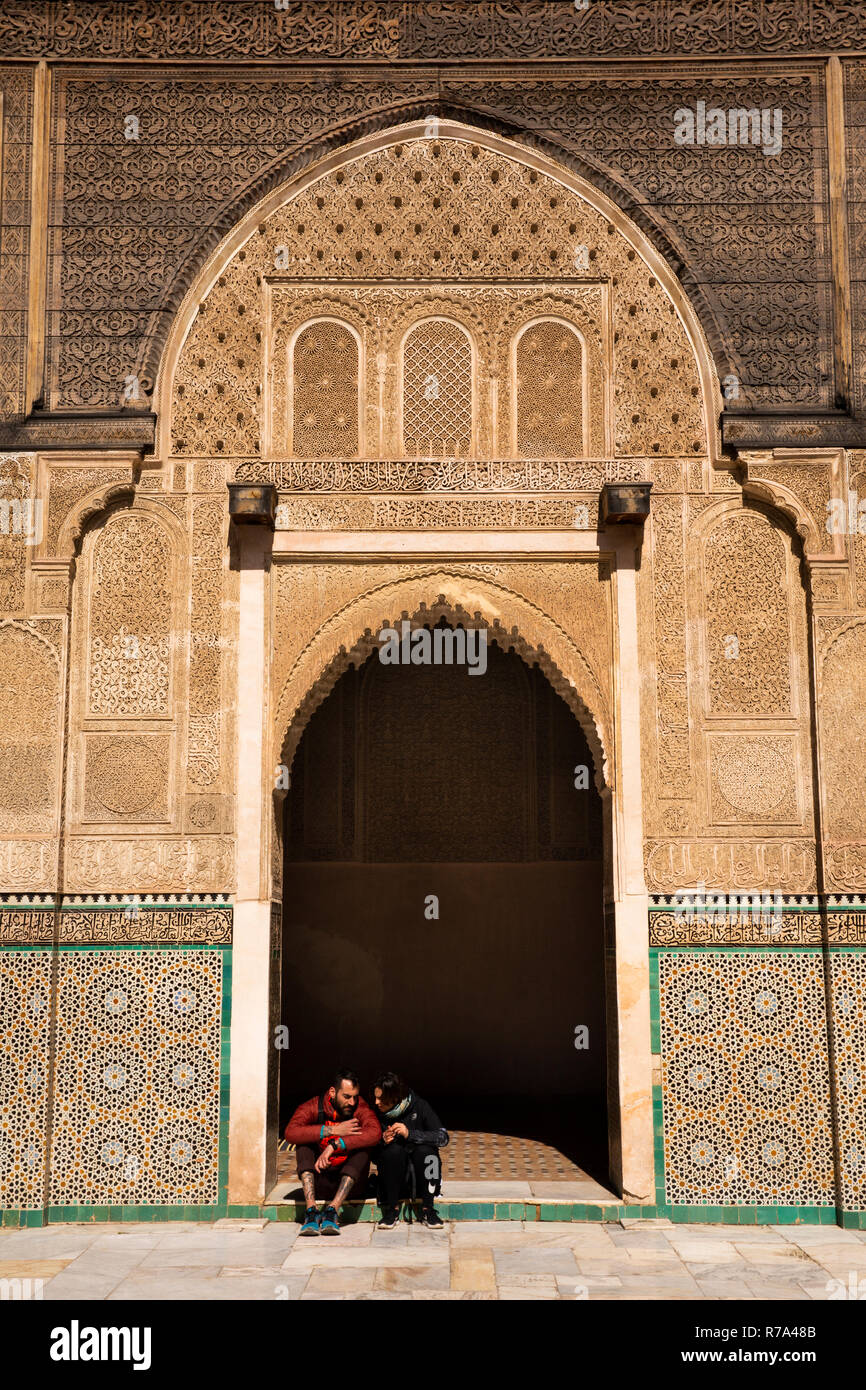 Maroc, Fes, Fes el Bali, Medina, Talaa Seghira, Medersa Bou Inania, les ...