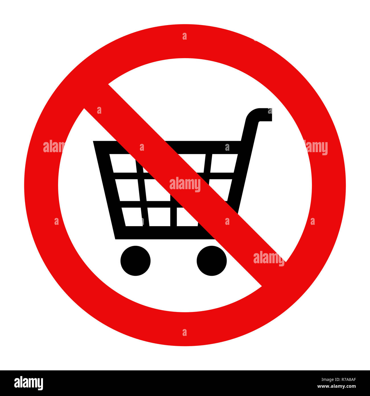 Interdit pictogramme magasin Banque d'image et photos - Alamy