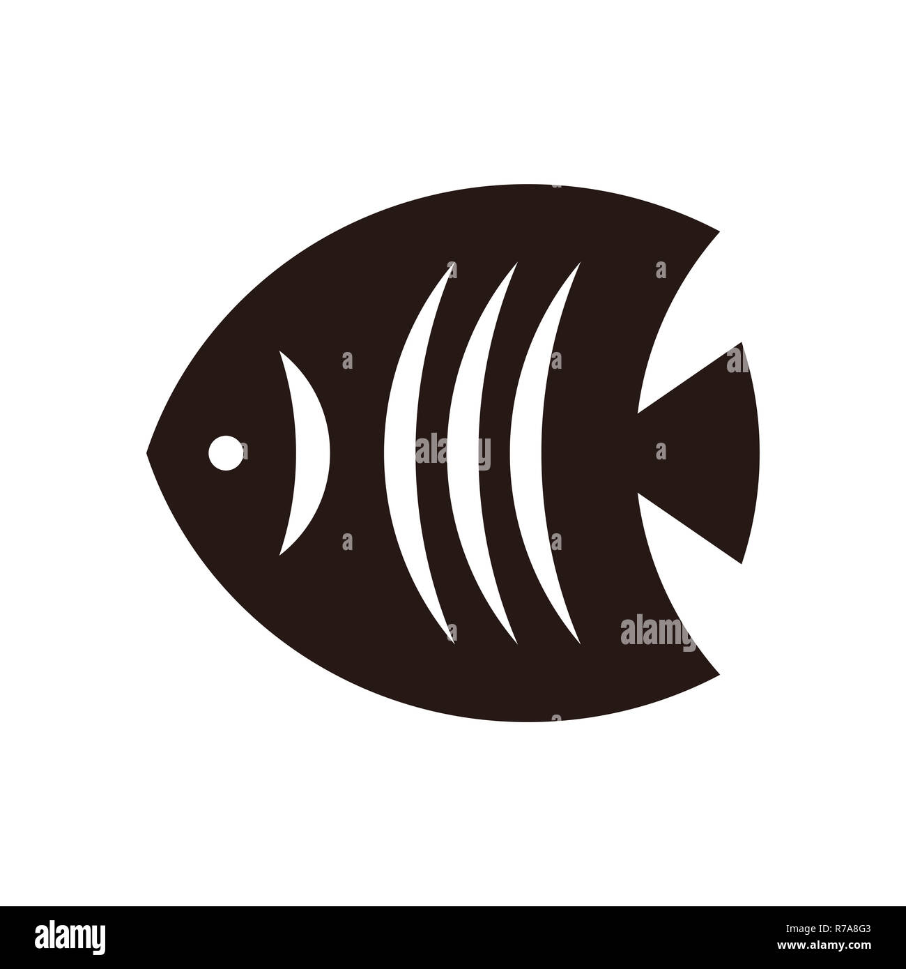 Pictogramme de poisson Banque d'images détourées - Alamy
