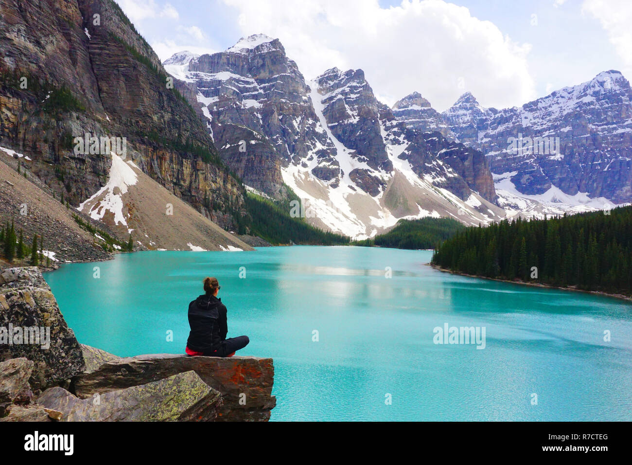 Moraine lake alberta canada Banque de photographies et d’images à haute résolution - Alamy