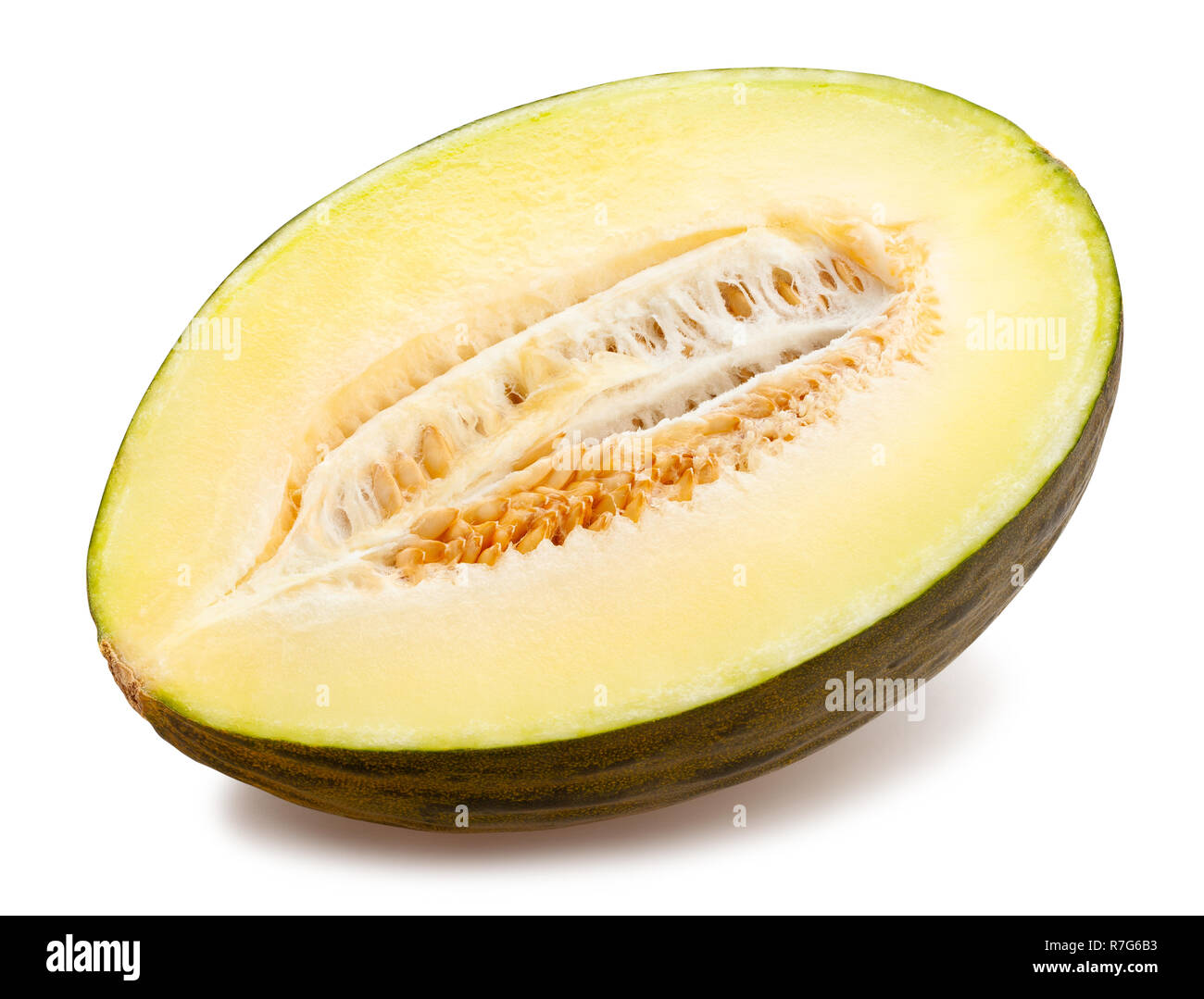 Piel de sapo melon fruit slice Banque de photographies et d’images à ...