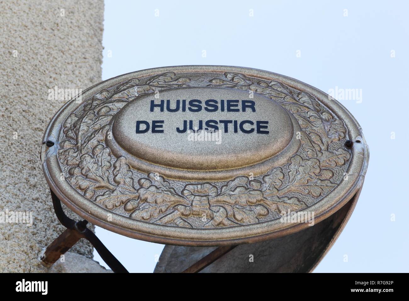 Signe huissier Banque de photographies et d’images à haute résolution ...