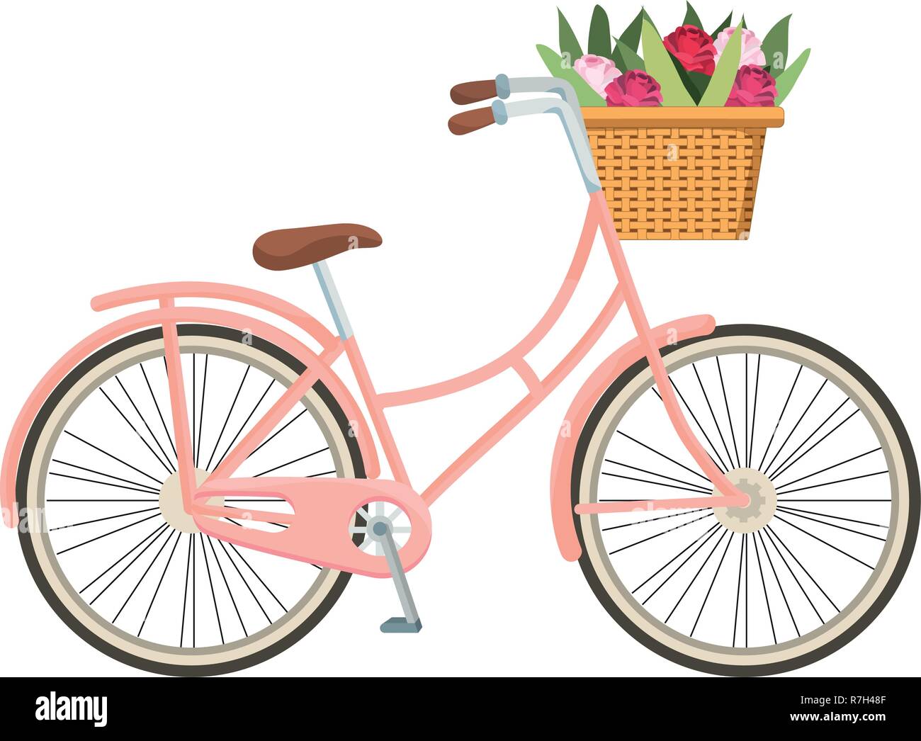 Cute cartoon vélo Image Vectorielle Stock - Alamy