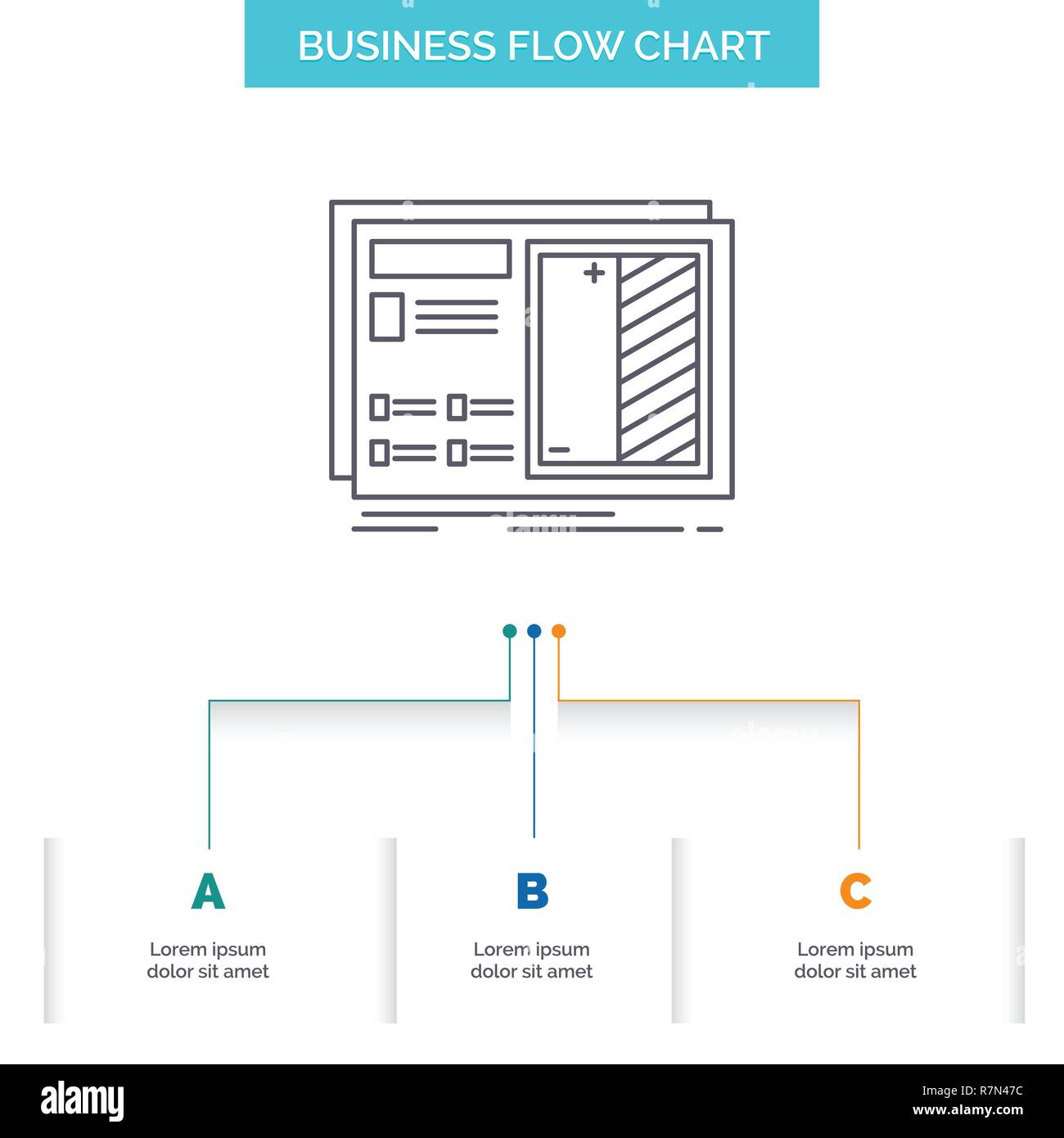 Plan directeur, design, dessin, plan, prototype de conception graphique ...