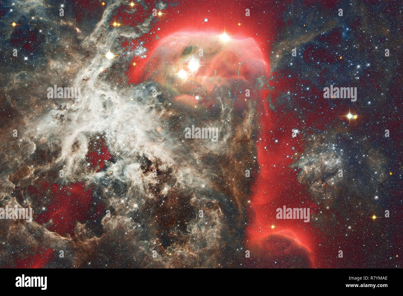 Magnifique de l'espace profond. Des milliards de galaxies dans l ...