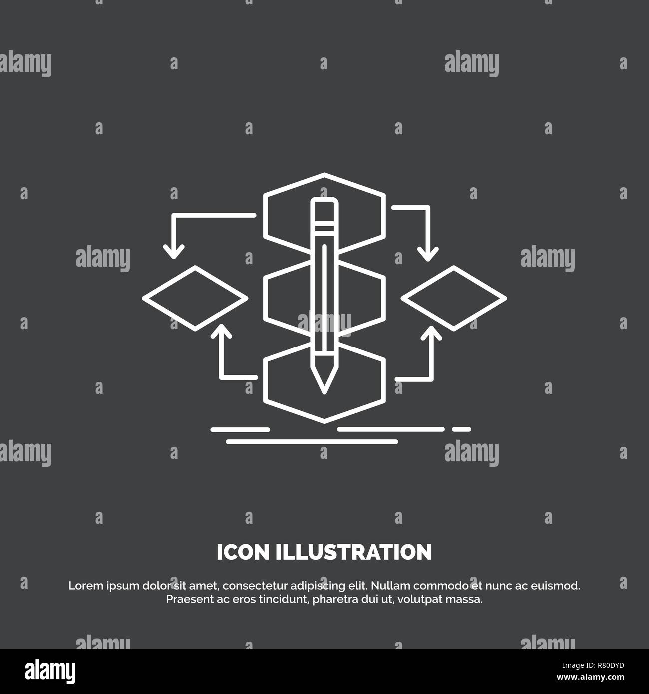 Organigramme methodologie Banque d'images vectorielles - Alamy