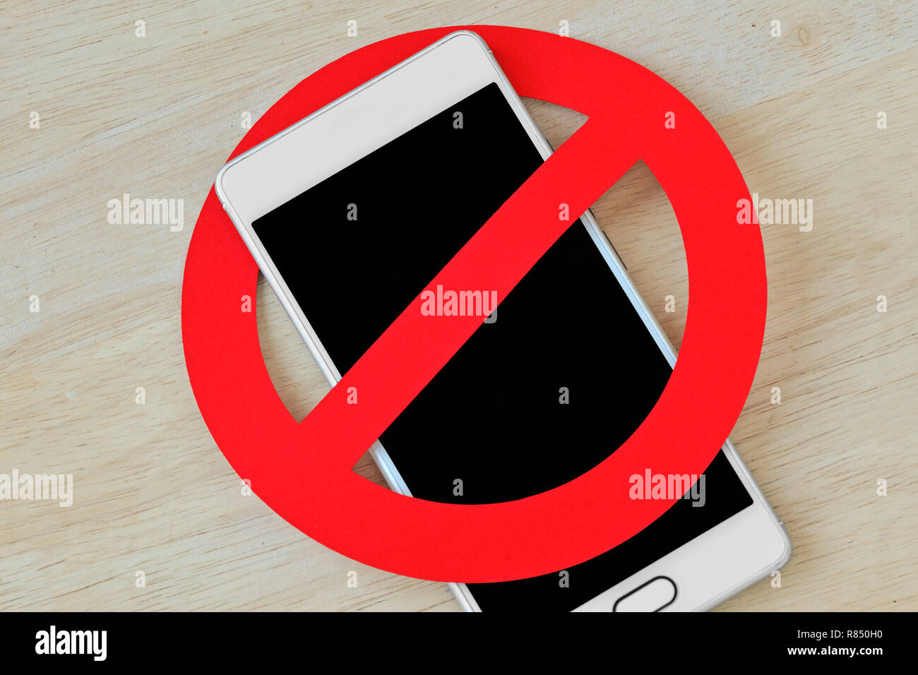 Aucun Téléphone Mobile Ou Téléphone Cellulaire Interdit Banque d'image ...