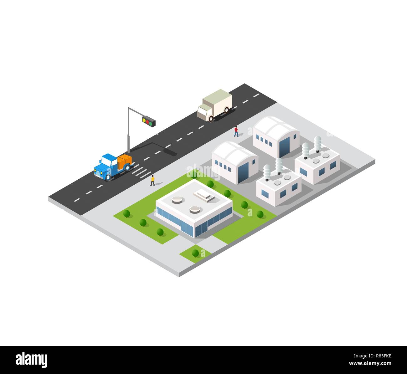 Boulevard de la maison Banque d'images vectorielles - Alamy