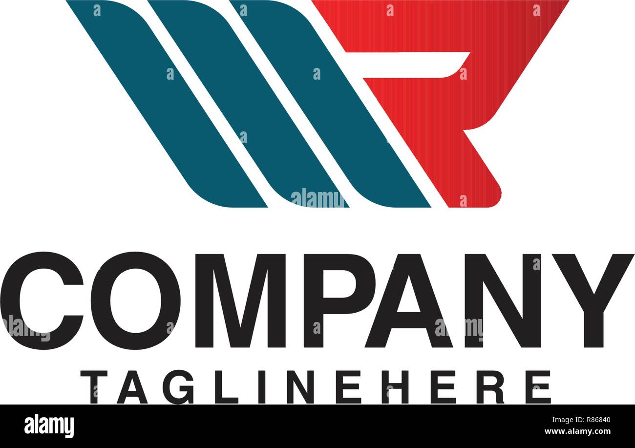 Lettre R racing Logo Design Éléments du gabarit Image Vectorielle Stock ...