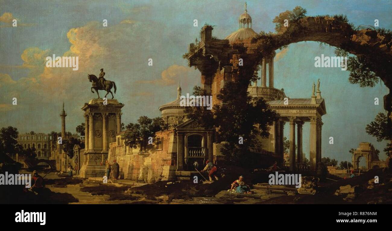 Capriccio avec des ruines romaines Banque de photographies et d’images ...