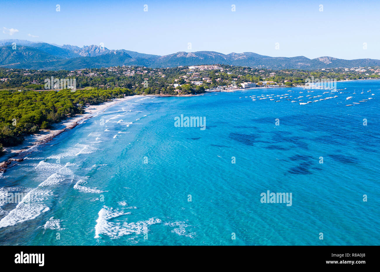 La Plage de Pinarello, Porto Vecchio, Corse Photo Stock - Alamy