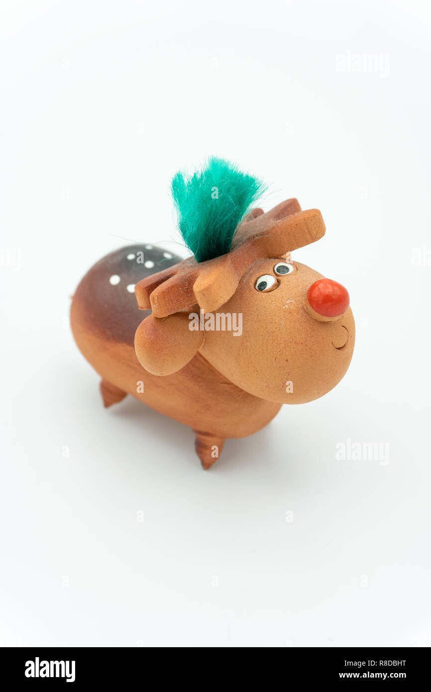 Rudolph red nosed reindeer illustration Banque de photographies et d ...