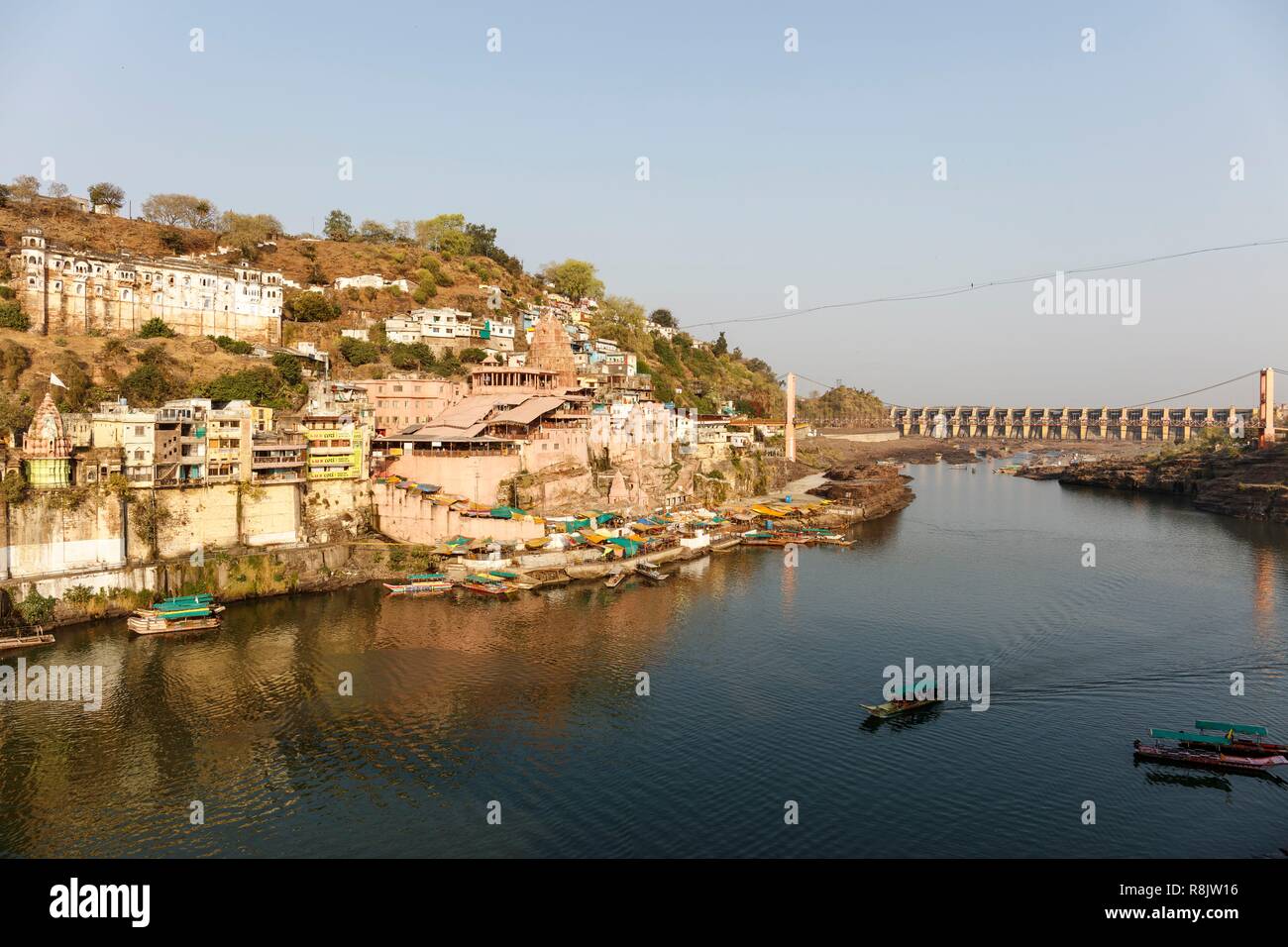 L'Inde, le Madhya Pradesh, Omkareshwar, Shri Omkareshwar Jyotirlinga ... L'Inde, le Madhya Pradesh, Omkareshwar, Shri Omkareshwar Jyotirlinga ...