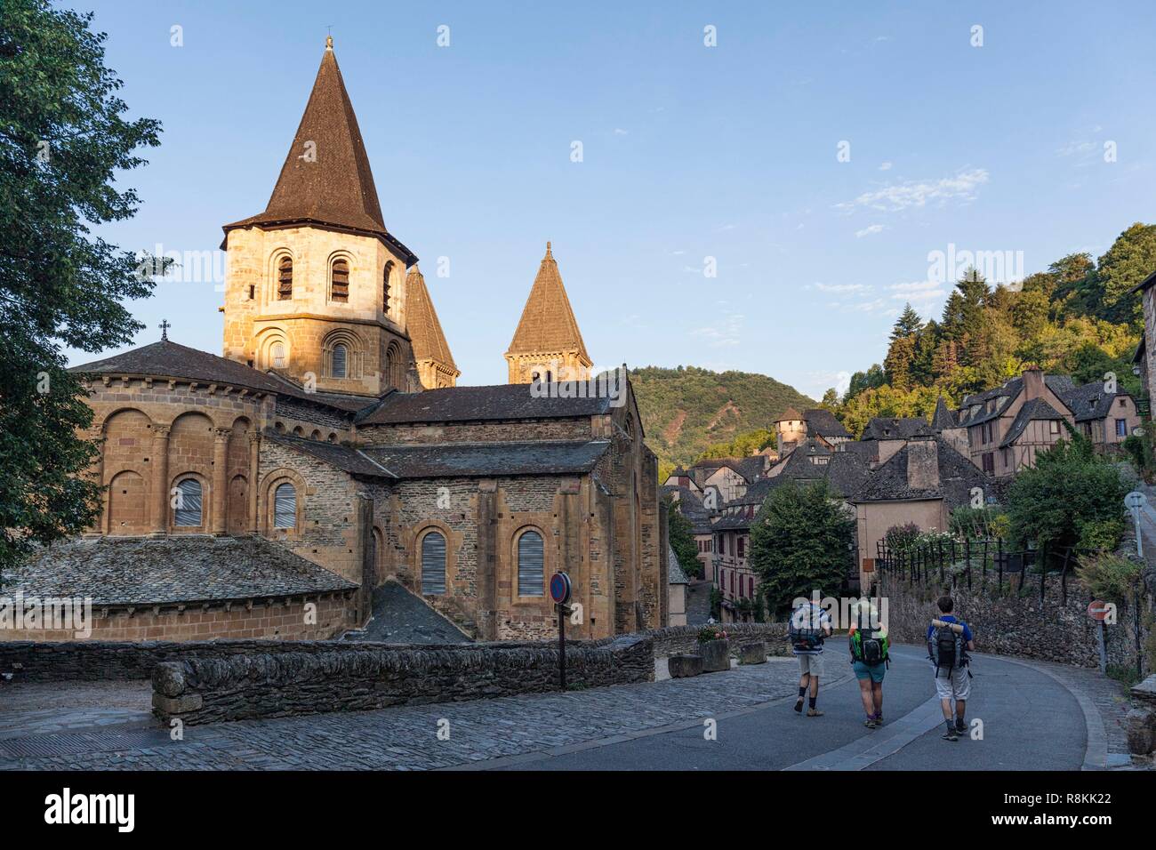 La France, l'Aveyron, Conques, un arrêt sur el Camino de Santiago ...