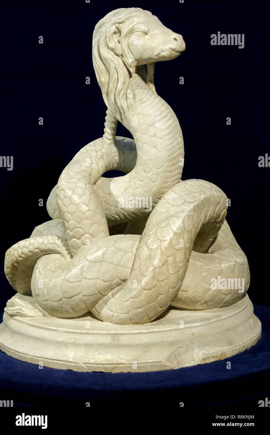 Statue du dieu glycon Banque de photographies et d’images à haute ...