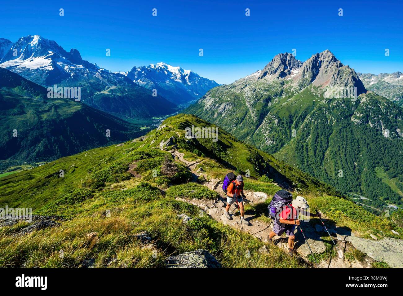 Le tour du mt blanc Banque de photographies et d’images à haute ...