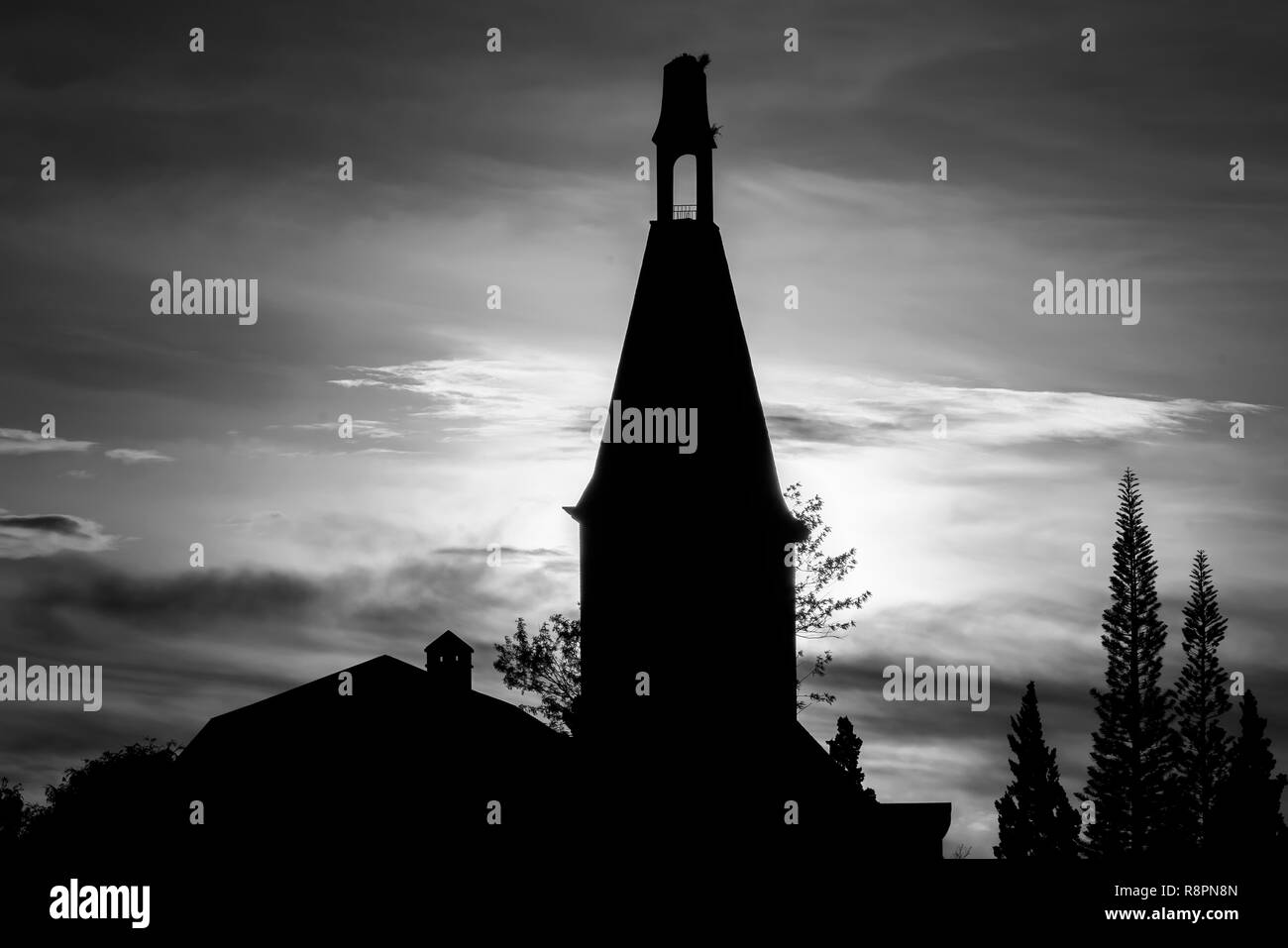 Place du parc riverain Banque d'images noir et blanc - Alamy
