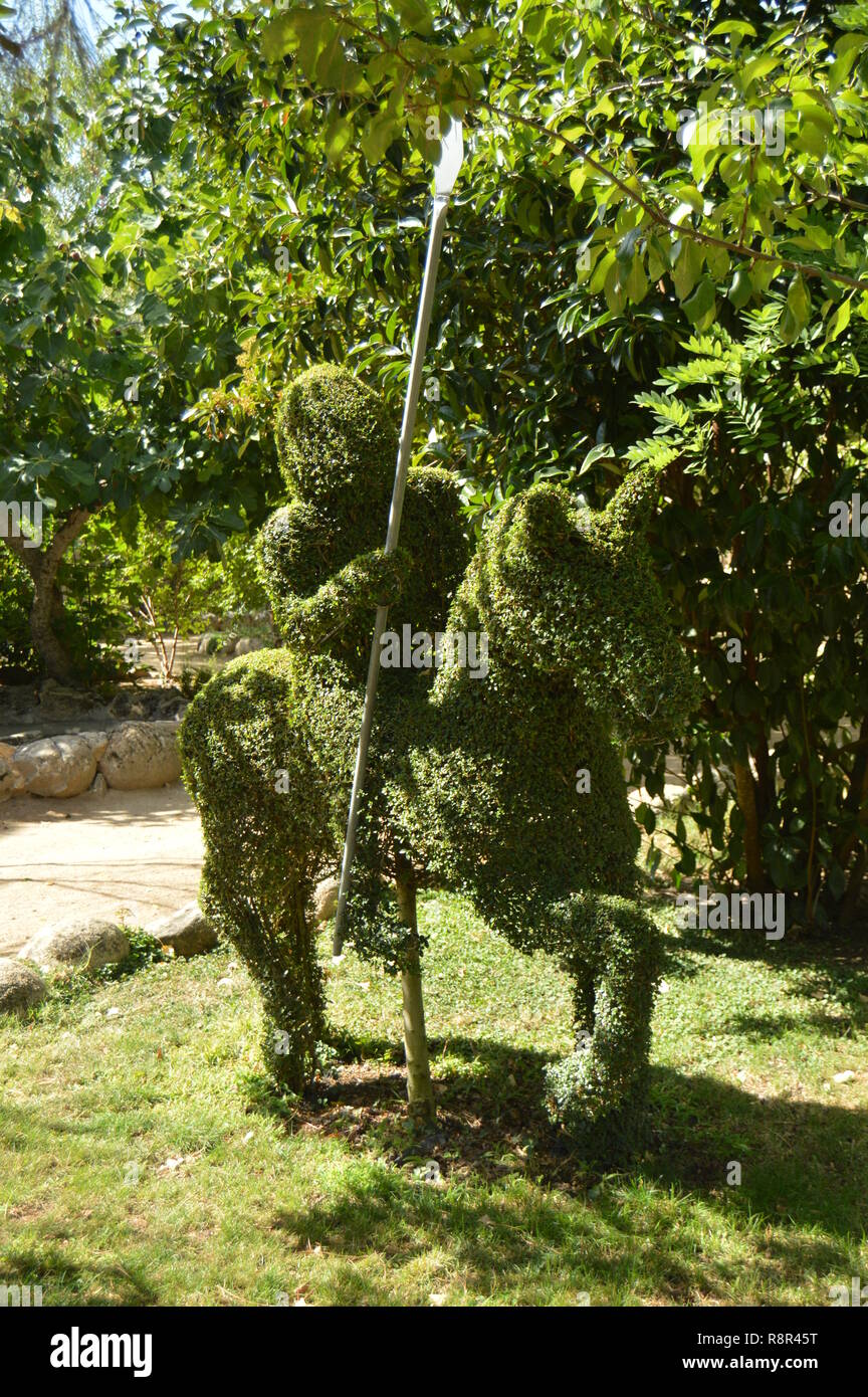 Chevalier de la Table ronde et sa lance recréé dans la sculpture. 14 ...