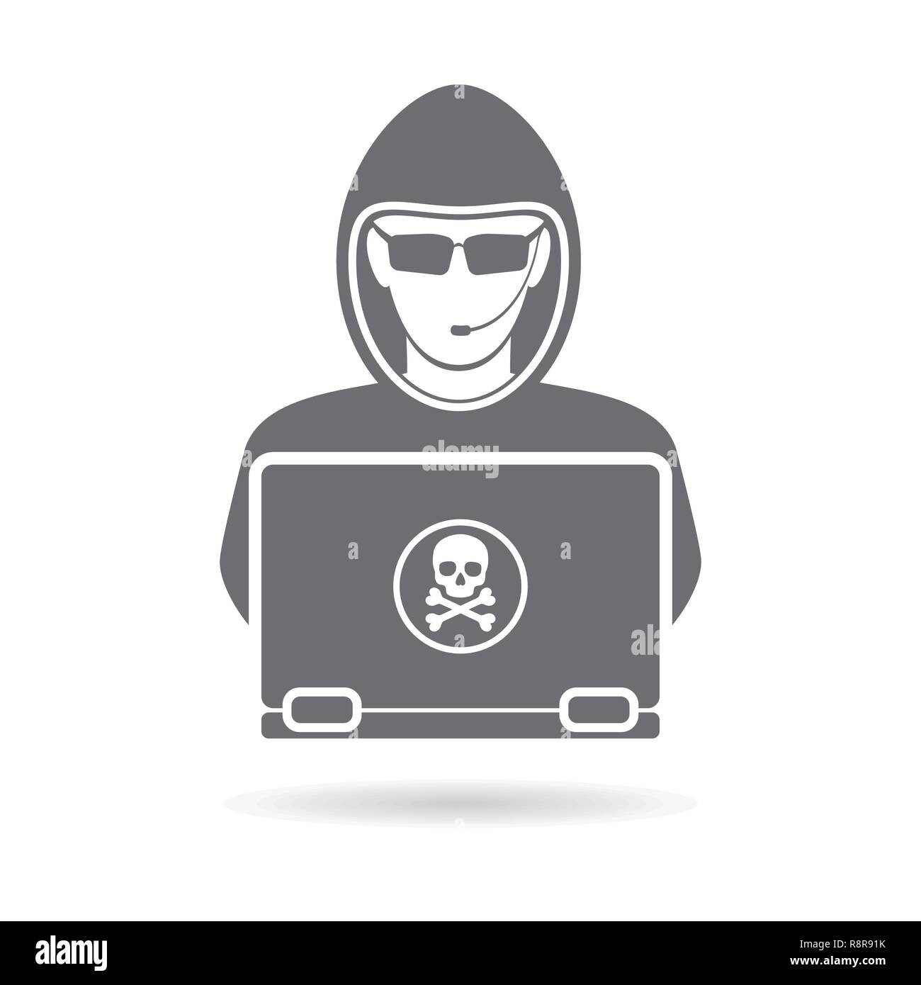 Logo de hacker Banque d'images vectorielles - Alamy