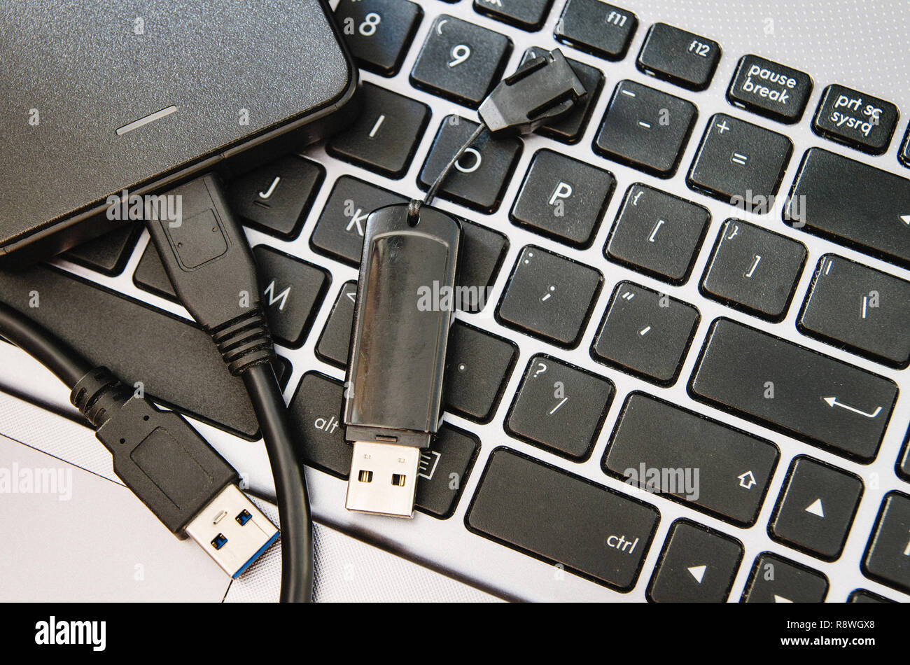 Ordinateur portable usb Banque de photographies et d’images à haute ...
