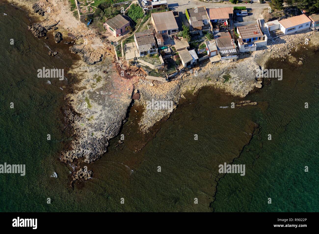 France, Bouches du Rhône, Côte Bleue, Martigues, Calanque de Ponteau ...