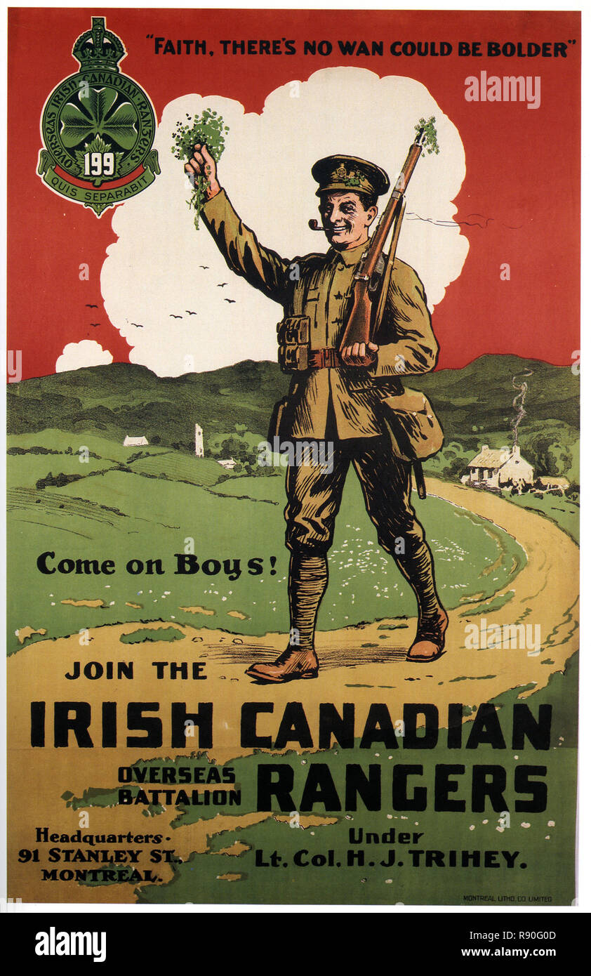 Affiche de propagande canadienne Banque de photographies et d’images à ...