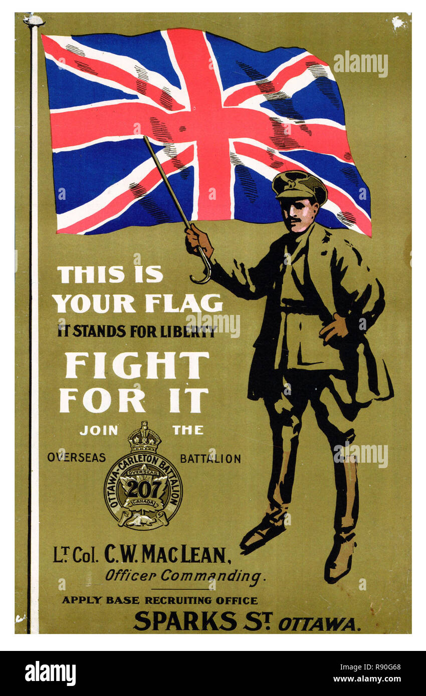 Affiche de propagande canadienne Banque de photographies et d’images à ...