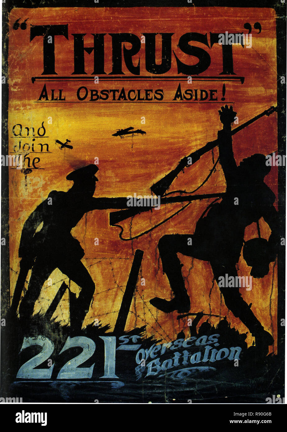 Affiche de propagande canadienne Banque de photographies et d’images à ...