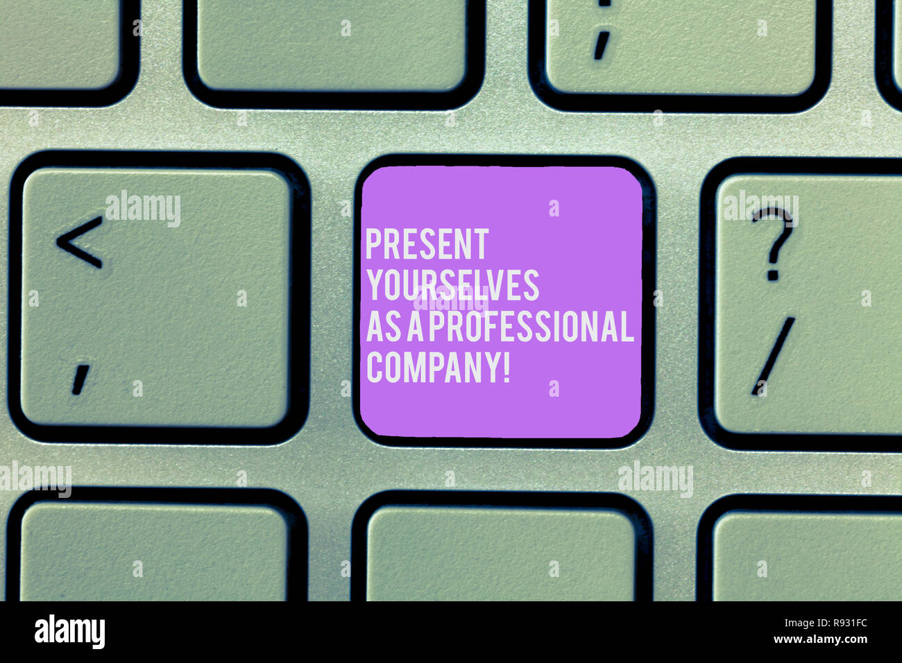 Présentez-vous signer texte montrant qu'une compagnie professionnelle ...
