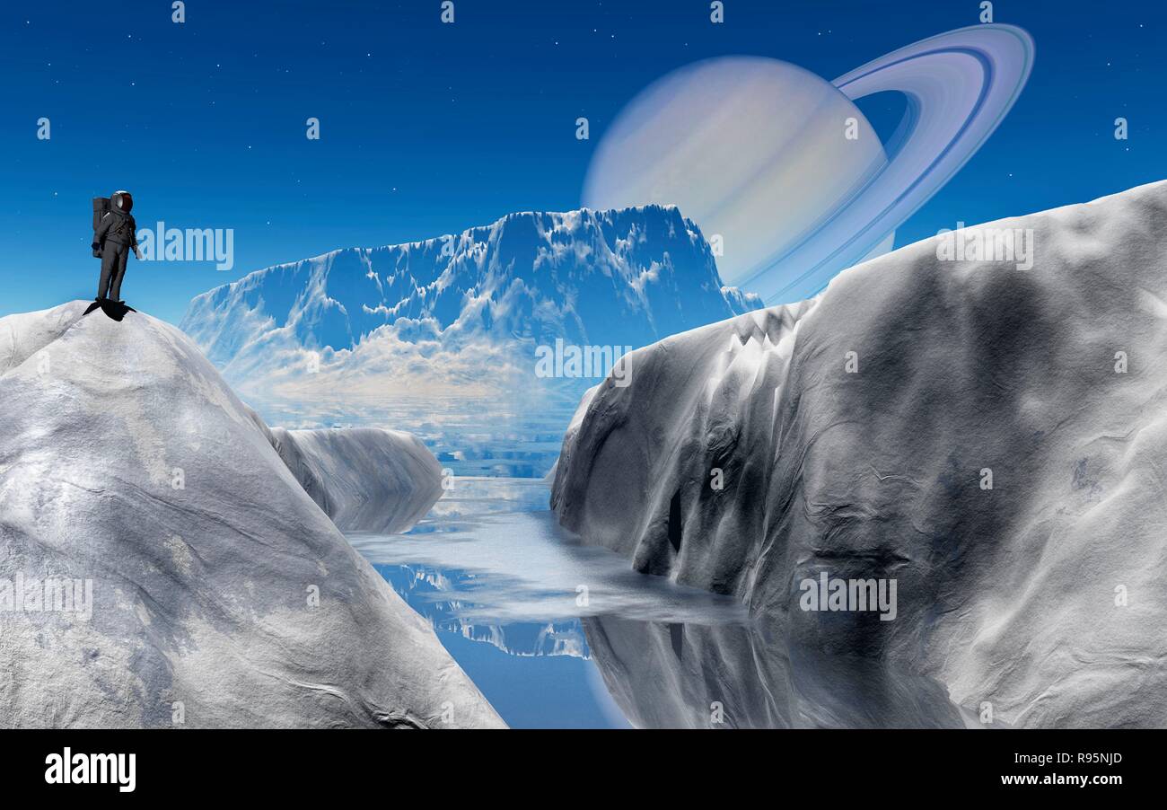 Titan lune Banque de photographies et d’images à haute résolution - Alamy