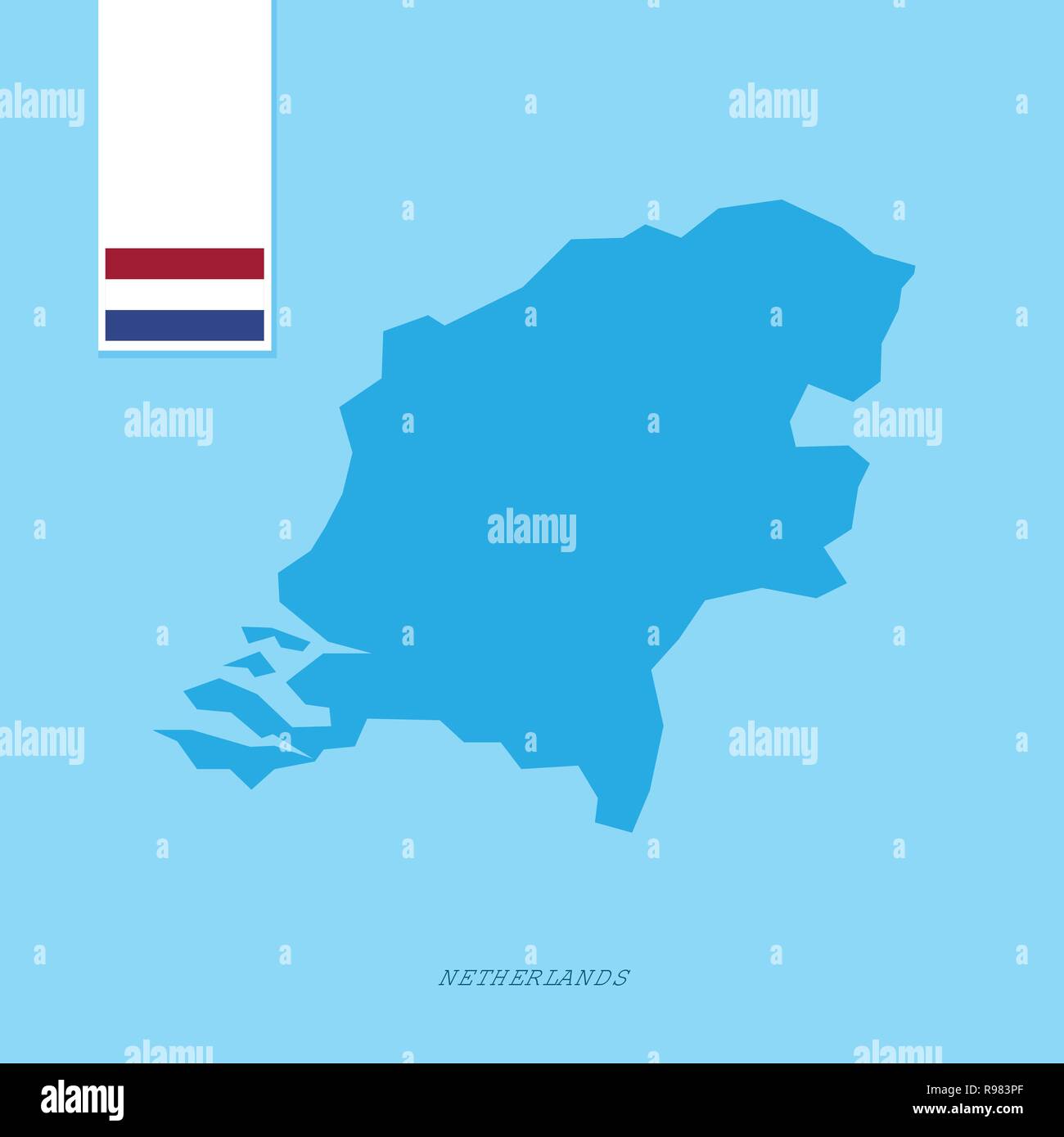Drapeau nld Banque d'images vectorielles - Alamy