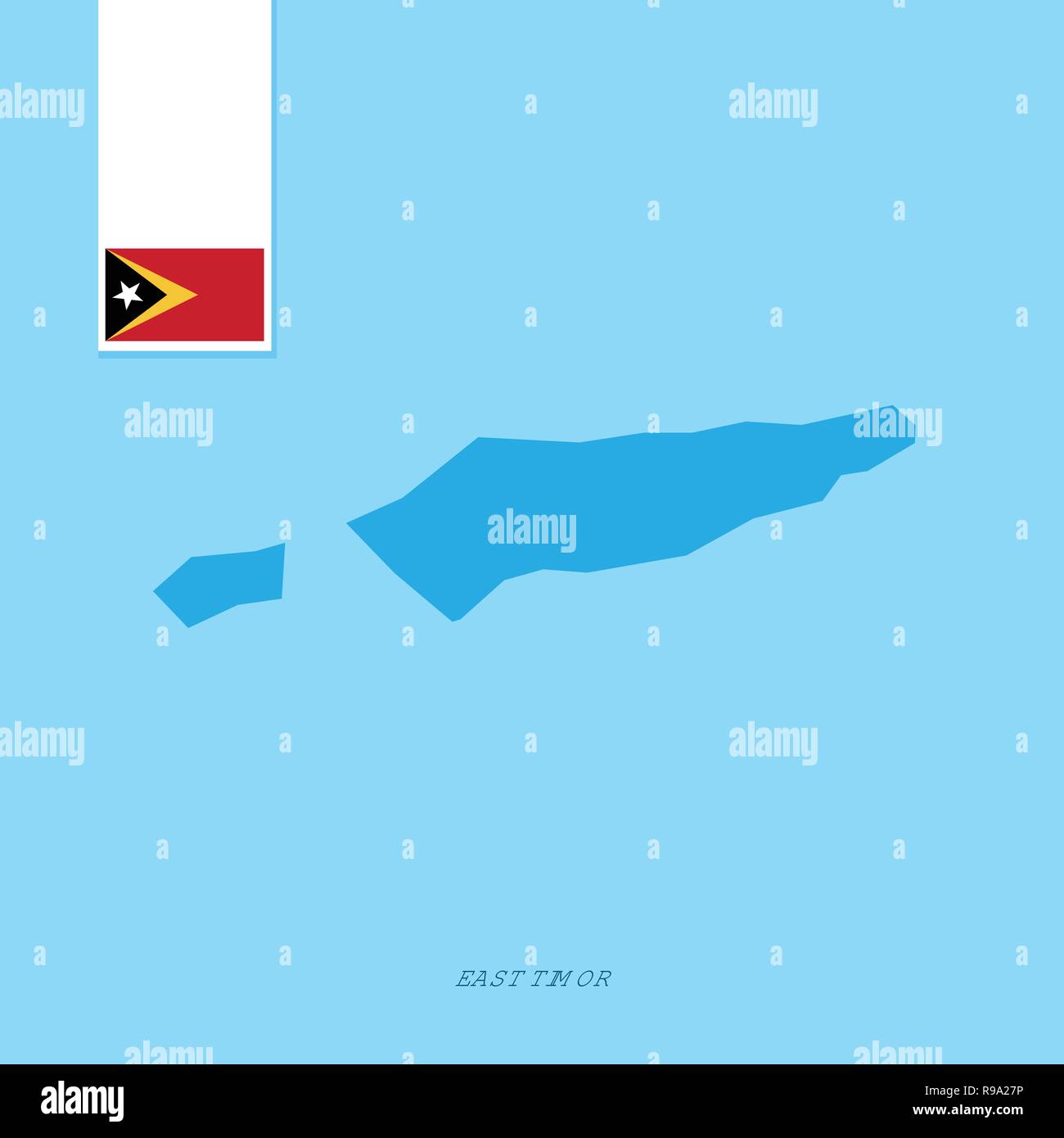 Carte du timor leste Banque de photographies et d’images à haute ...