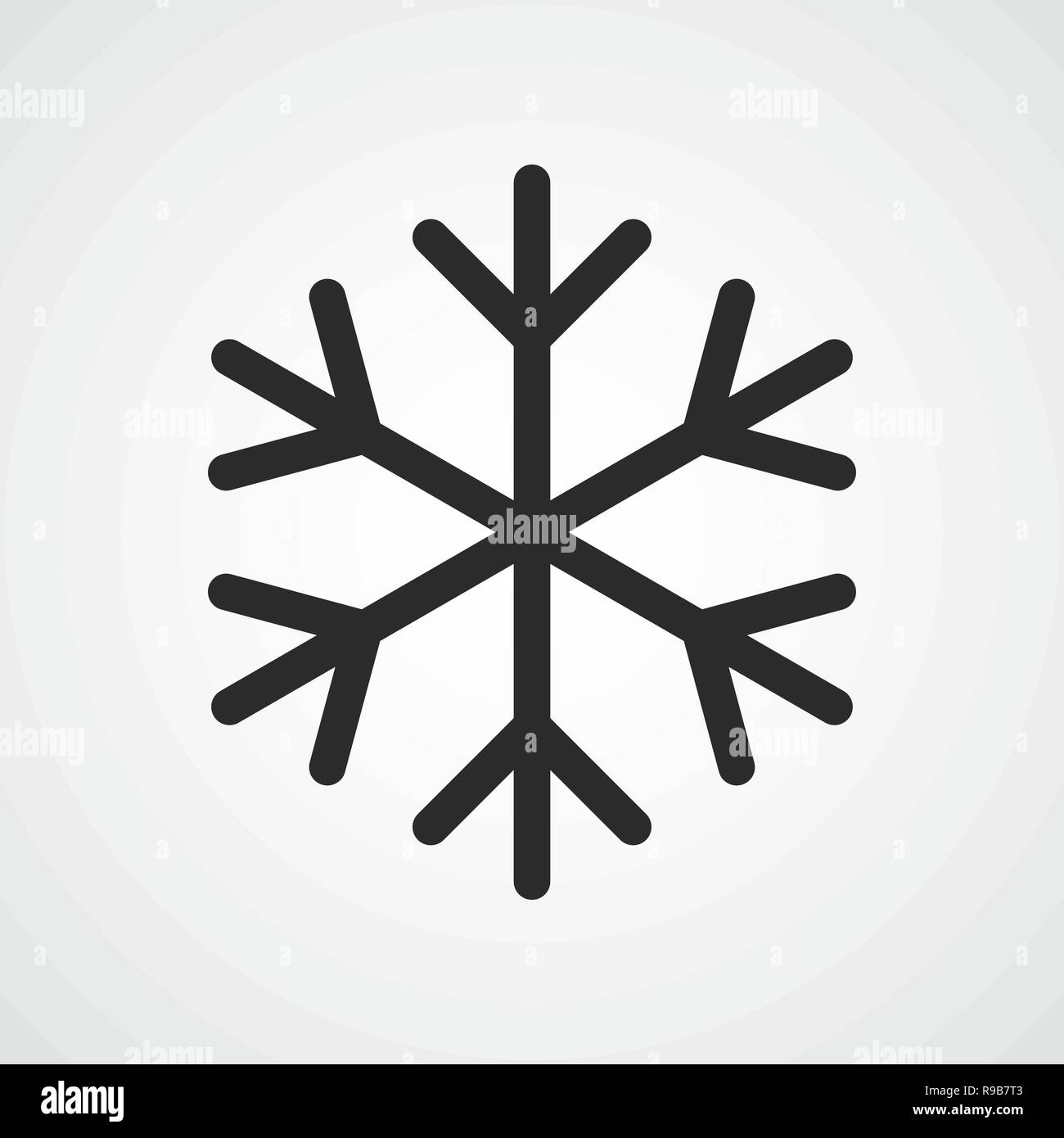 Snowflake symbol Banque d'images vectorielles - Alamy