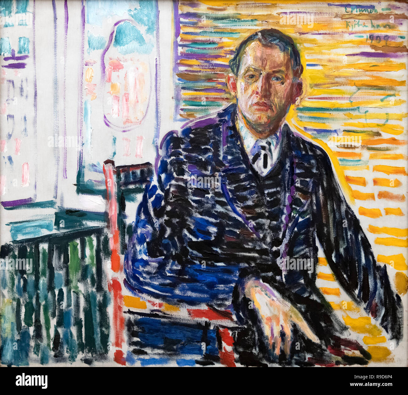 Edvard munch autoportrait Banque de photographies et d’images à haute ...