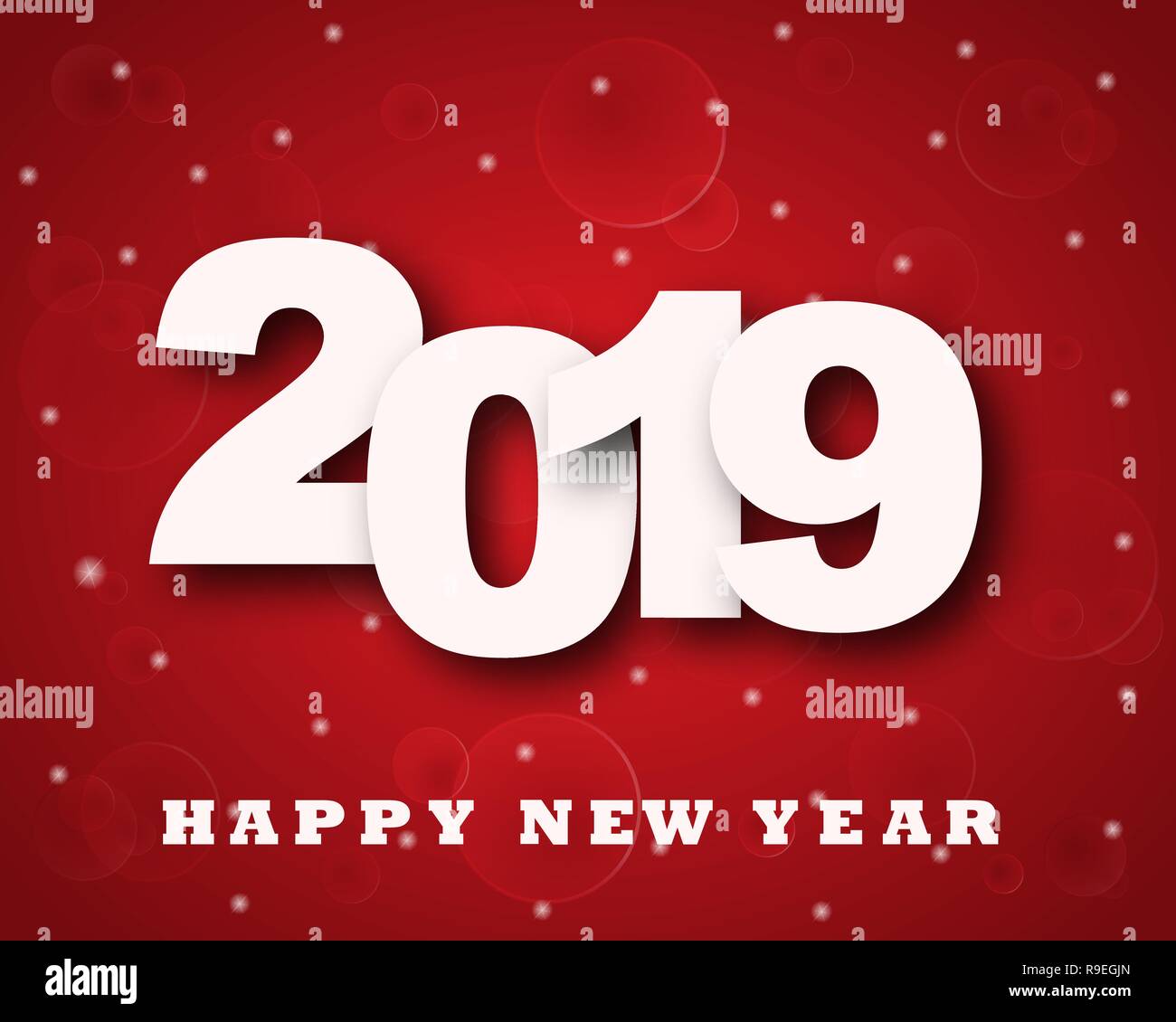 Year 2019 vector vectors Banque de photographies et d’images à haute ...